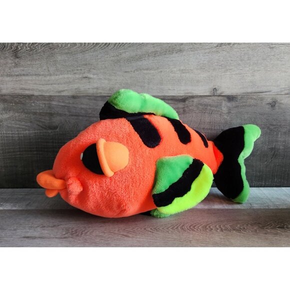 Toys | Vintage Nanco 17 Retro Bright Orange Neon Colored Fish Stuffed ...
